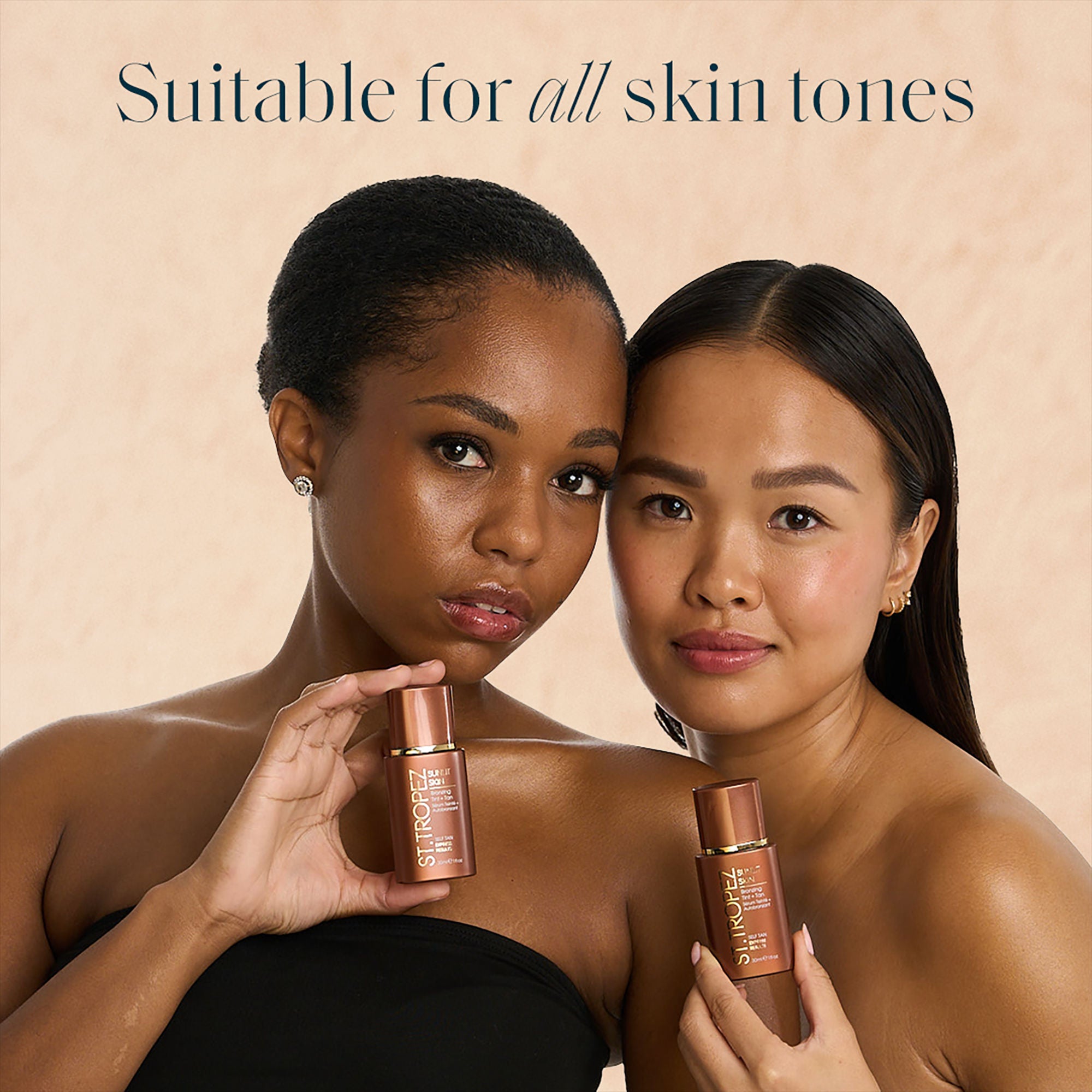 St. Tropez Sunlit Skin Bronzing Tint and Self Tan Face Serum – St ...