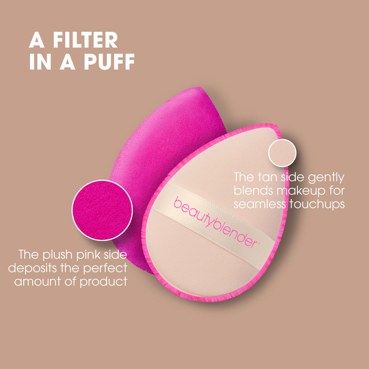 Beautyblender Power Pocket Puff Dual Sided Powder Puff – Beautyblender ...