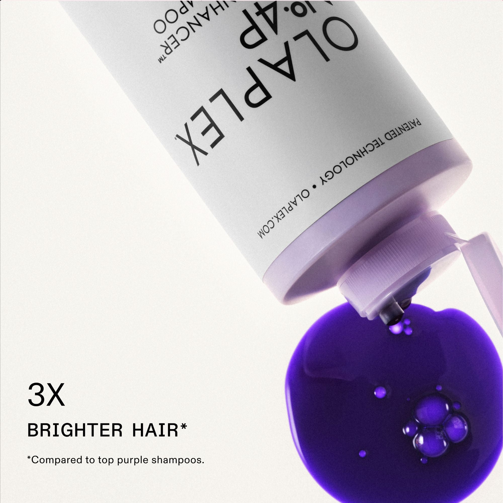 Olaplex No.4P Blonde Hair Hydrating & Brightening Purple Toning Shampoo ...