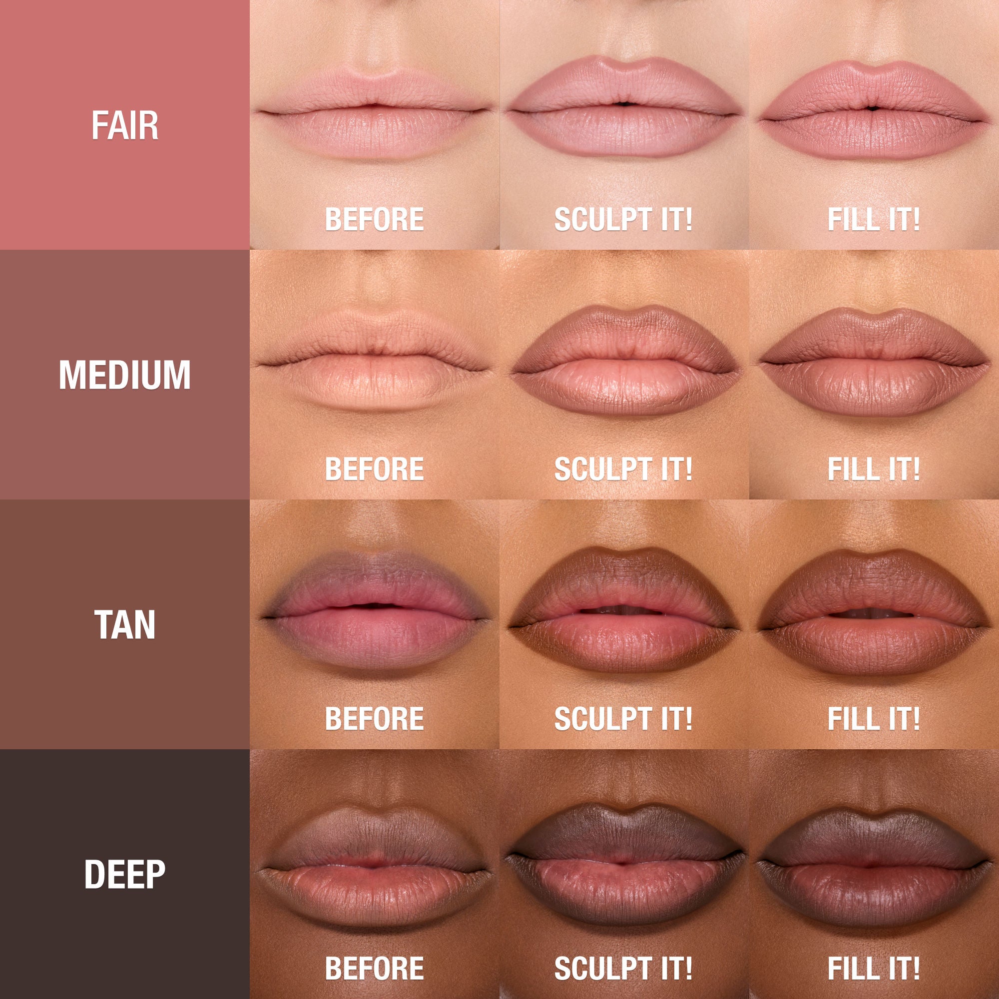 Charlotte Tilbury Super Nudes Lip Cheat Contour Duo Lip Liner ...